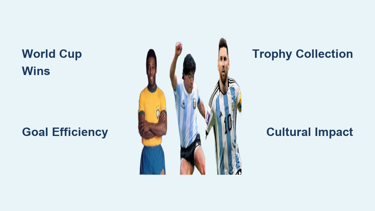 Pelé vs Maradona vs Messi: Career Analysis and GOAT Debate